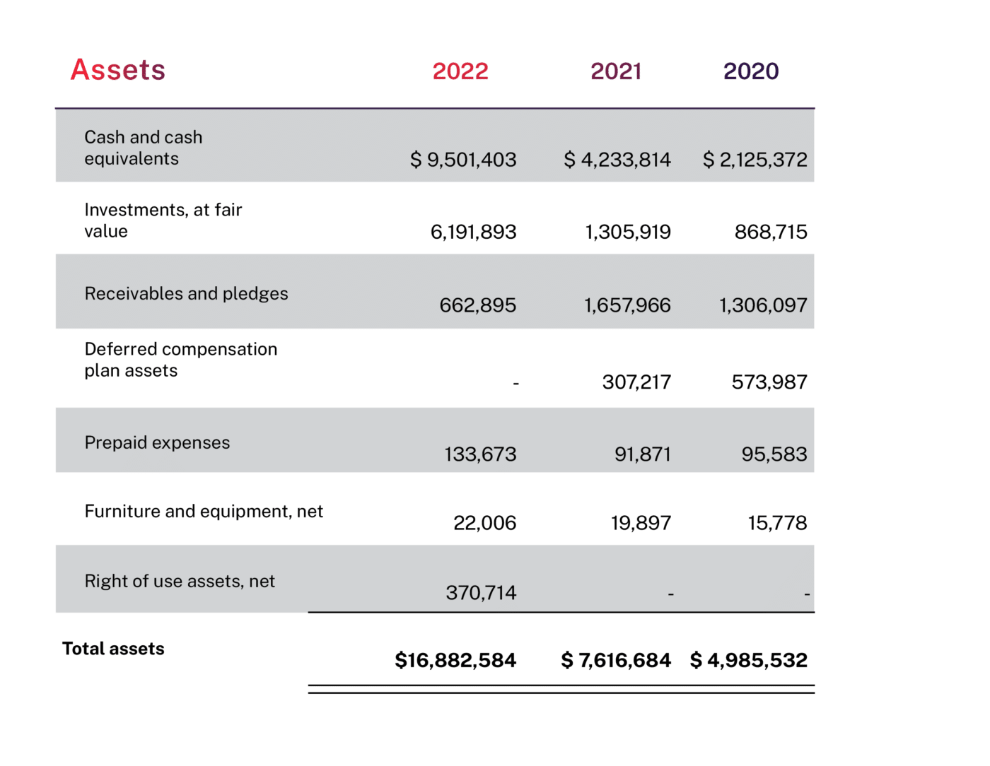 Assets Chart Revised | National Medical Fellowships